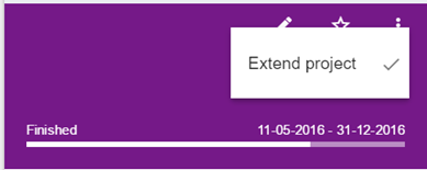 EXTENDING a project – Support center